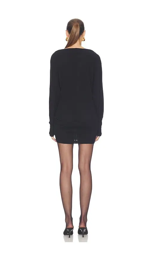 Enza Costa Cashmere Jersey Dolman Curve Dress