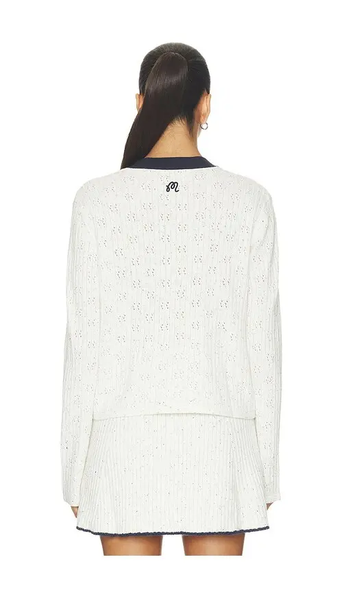MALBON Nara Cardigan In Grey