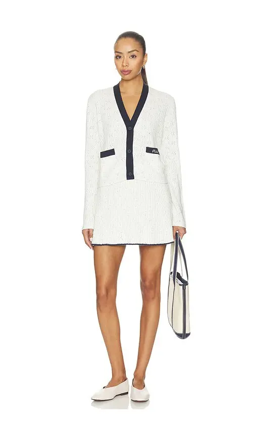 MALBON Nara Cardigan In Grey