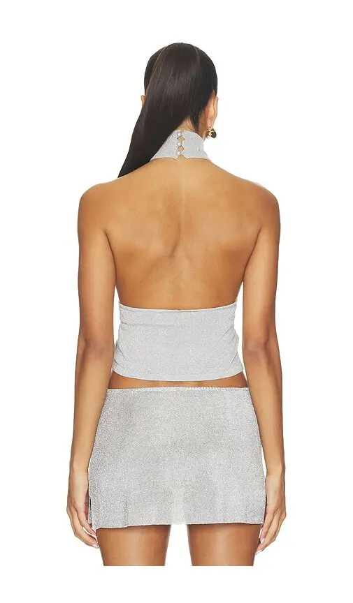 Lioness Trophy Halter Top In Metallic