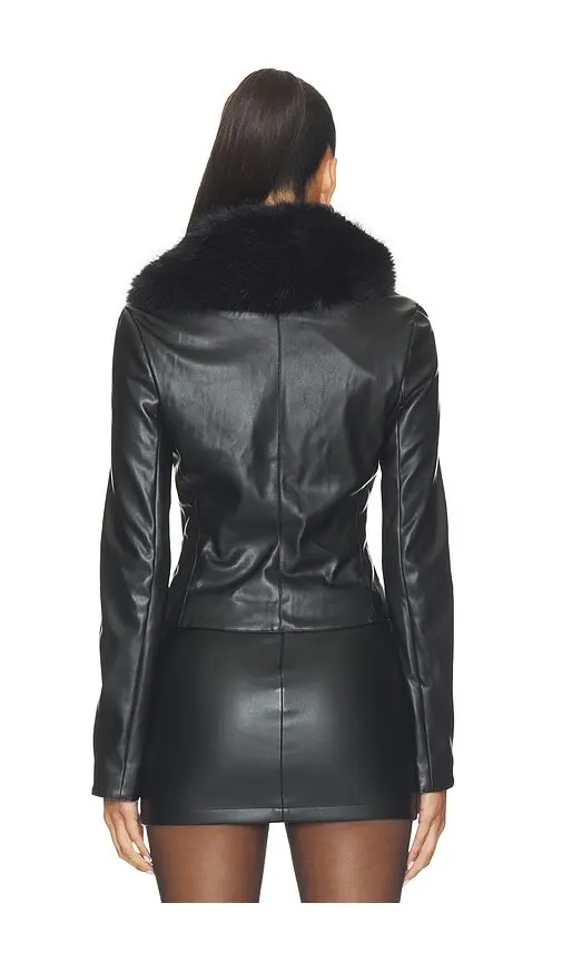 Superdown Madalynn Faux Leather Blazer