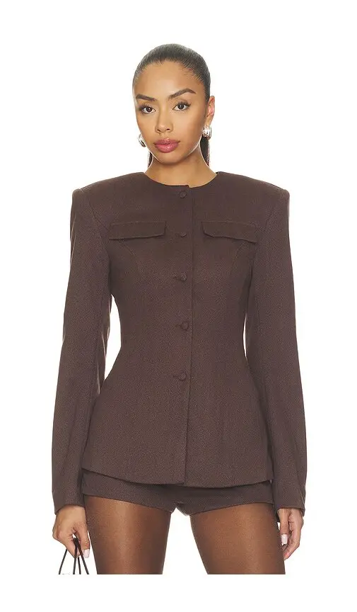 ALL THE WAYS Trina Collarless Blazer