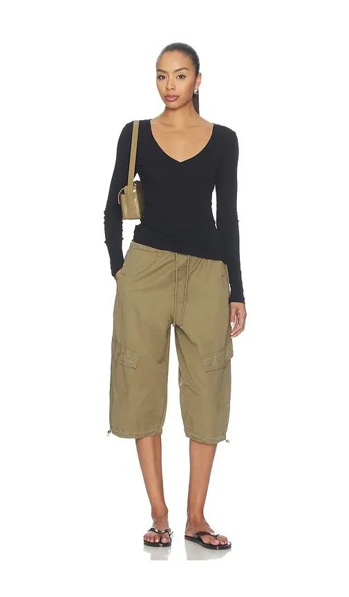 GRLFRND X Sophia Kelly Sheer V-neck Tee