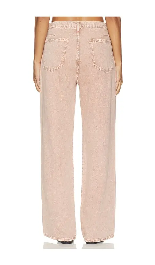 Rag & Bone Phoebe Drawstring Wide Jeans In Pink