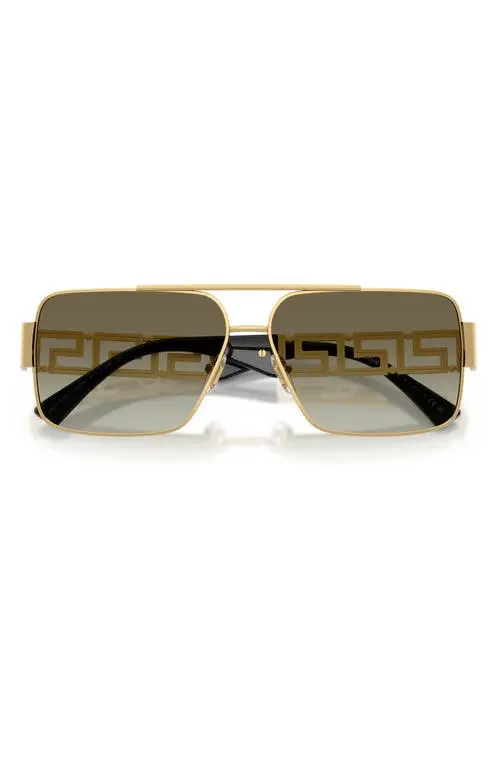 Versace Ve2290 61mm Gradient Rectangular Sunglasses