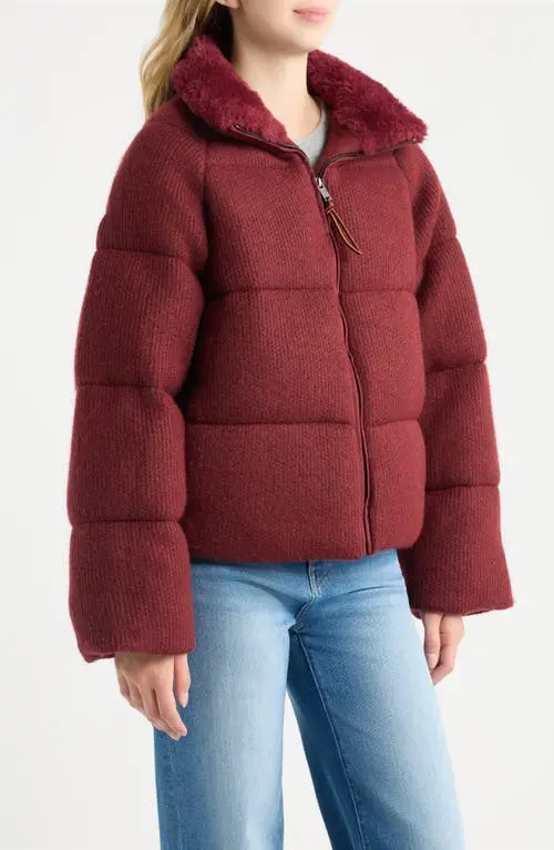 UGG Vareta Knit Puffer Jacket - Wild Grape Multi