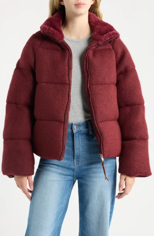 UGG Vareta Knit Puffer Jacket - Wild Grape Multi