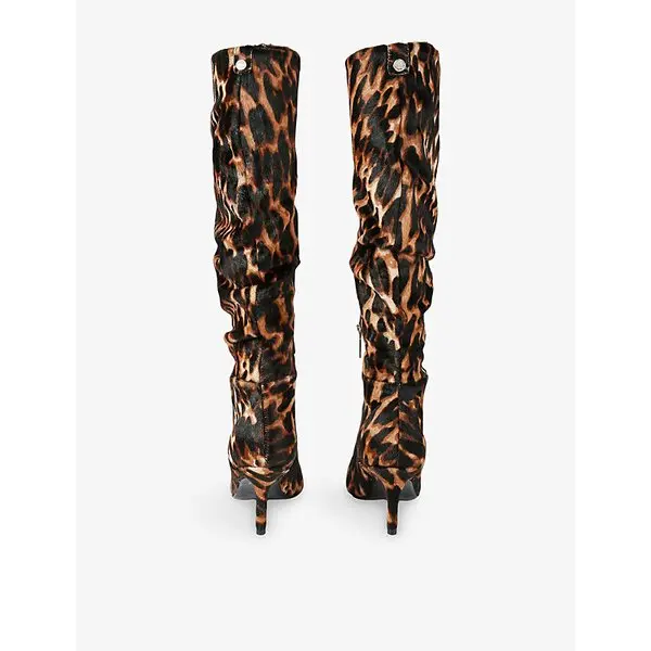 Carvela Spirit Slouch Leather Heeled Knee-high Boots