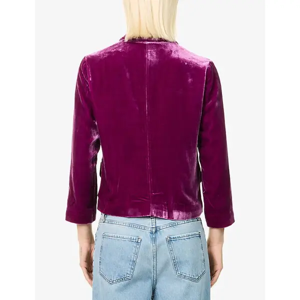 REFORMATION X Alexa Chung Pepo Velvet Jacket