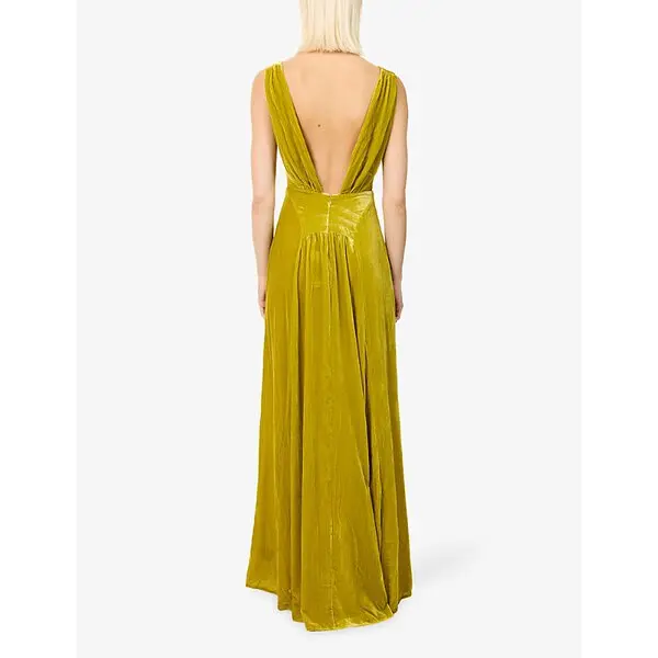 REFORMATION X Alexa Chung Legacy Velvet Gown