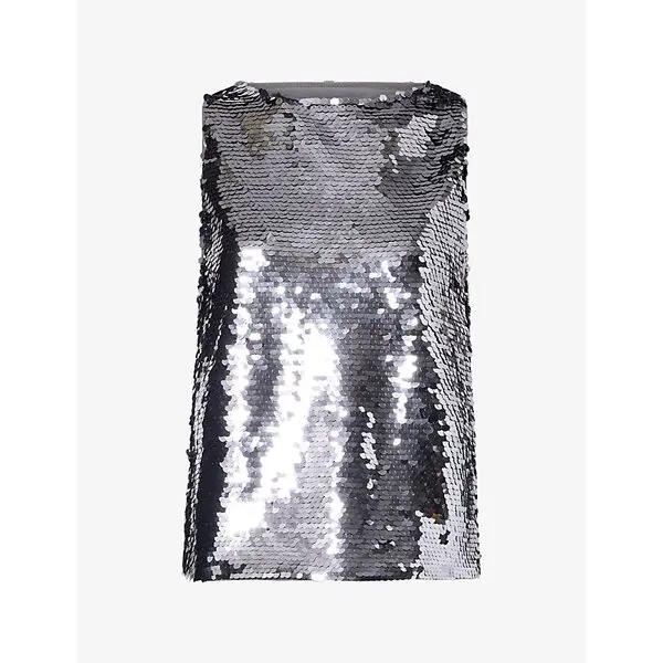REFORMATION Lisa Sequin Knit Top - Galaxy Sequin