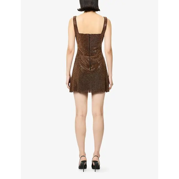 SELF-PORTRAIT Crystal Mini Dress