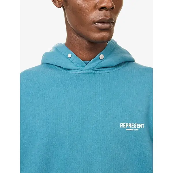 REPRESENT Owners Club Logo-print Cotton Hoody