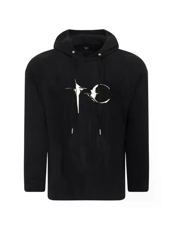 THUG CLUB Graphic-print Hoodie - Black