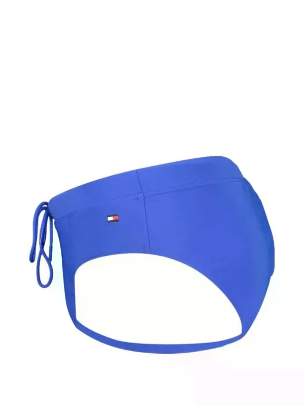 Tommy Hilfiger Logo-patch Drawstring Swim Briefs - Blue