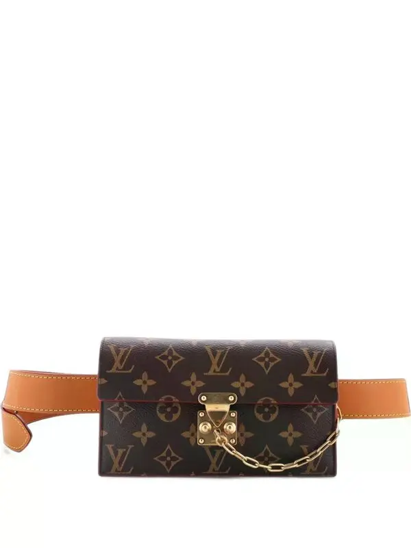 LOUIS VUITTON S Lock Pouch Monogram Canvas Belt Bag