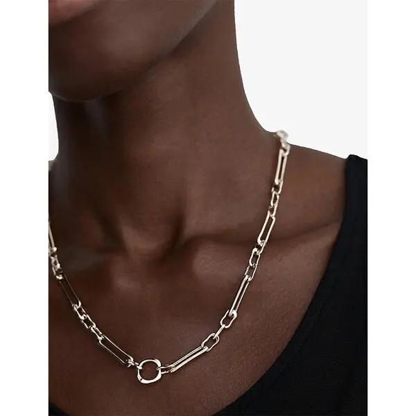 Monica Vinader Mv Alta™ Duo Charm Sterling- Necklace