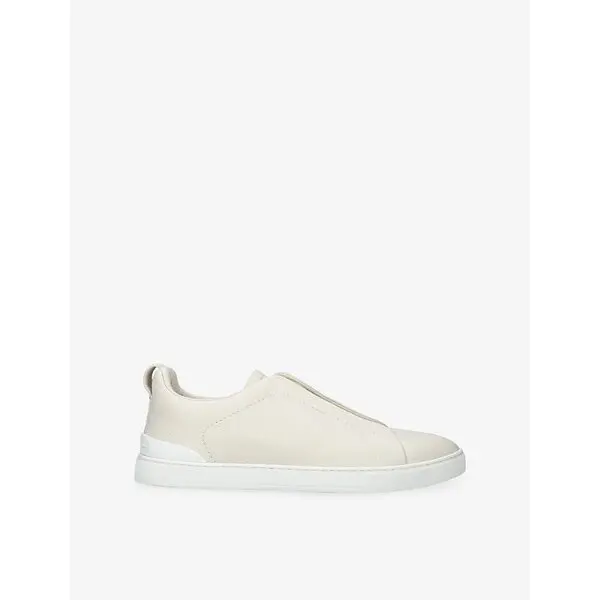 Ermenegildo Zegna X3 Stitch Leather Trainers