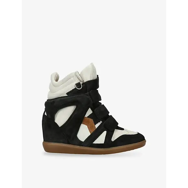 Isabel Marant Étoile Bekett Suede And Leather High-top Trainers