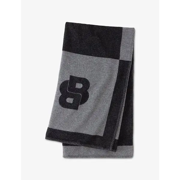 BOSS Signature Wool-blend Throw