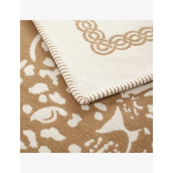 YVES DELORME Léopard Merino-wool Throw