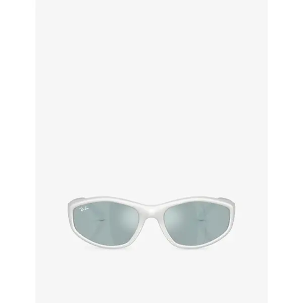 Ray-ban Rb2016 Daddy-o Rectangle-frame Injected Sunglasses - Silver