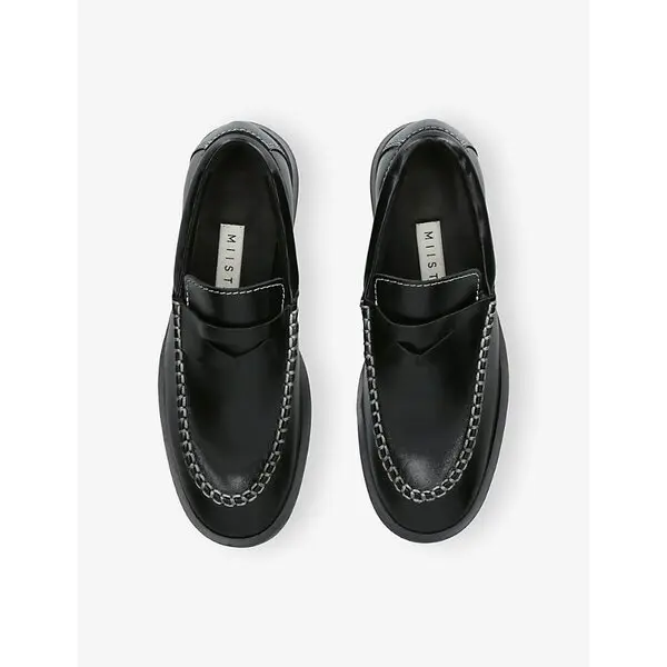 MIISTA Lucan Leather Penny Loafers