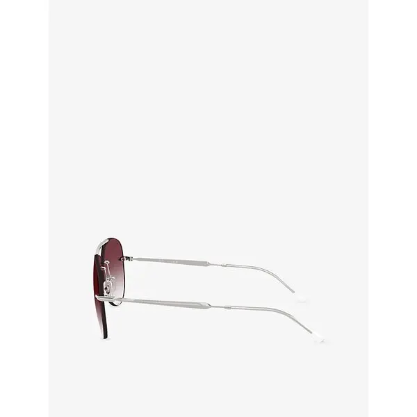 Ray-ban Rb3791 Aviator-frame Metal Sunglasses
