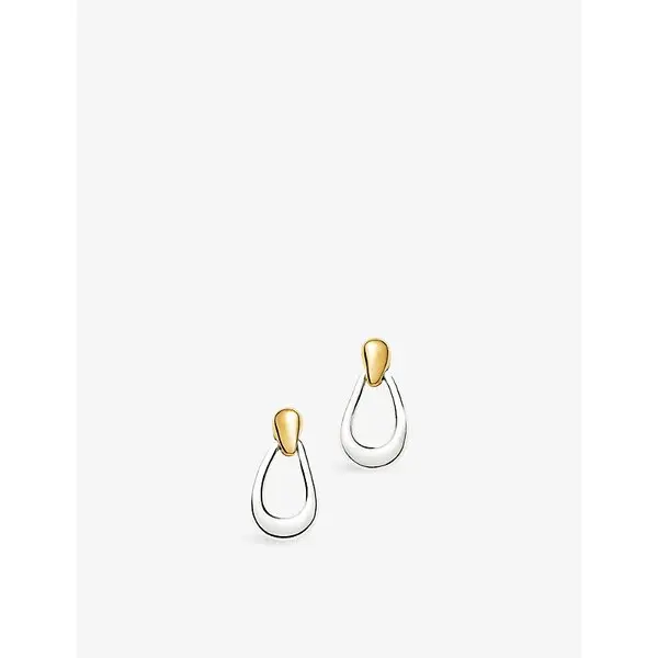 MISSOMA Molten Teardrop Statement 18ct Gold-plated And Sterling Silver-plated Brass Stud Earrings - Mixed