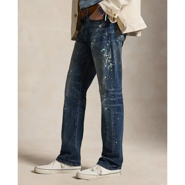 Ralph Lauren Hampton Straight Distressed Jean