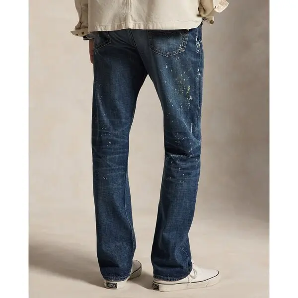 Ralph Lauren Hampton Straight Distressed Jean