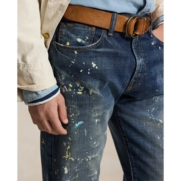Ralph Lauren Hampton Straight Distressed Jean