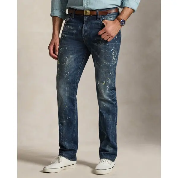 Ralph Lauren Hampton Straight Distressed Jean