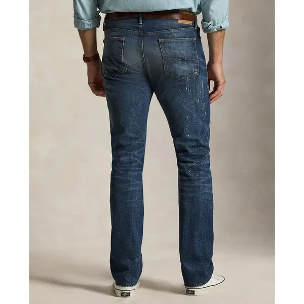 Ralph Lauren Hampton Straight Distressed Jean