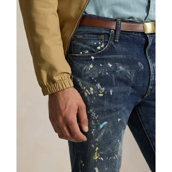 Ralph Lauren Hampton Straight Distressed Jean