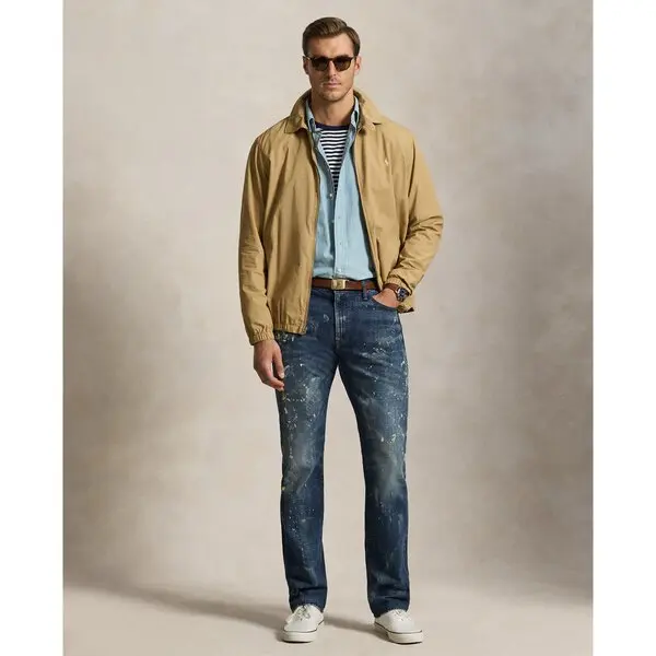 Ralph Lauren Hampton Straight Distressed Jean