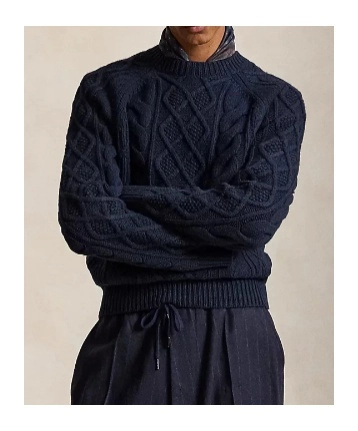 Polo Ralph Lauren Aran-knit Wool-alpaca Sweater