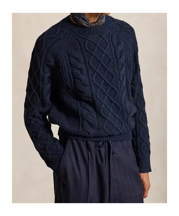 Polo Ralph Lauren Aran-knit Wool-alpaca Sweater