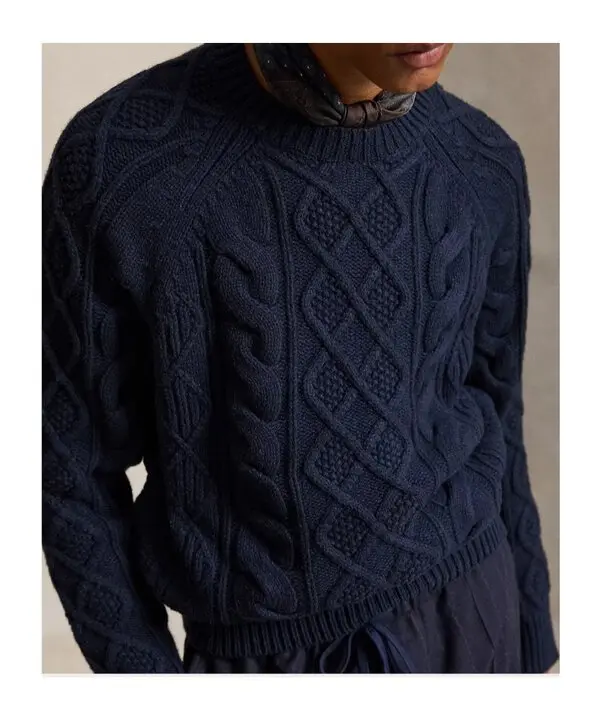 Polo Ralph Lauren Aran-knit Wool-alpaca Sweater