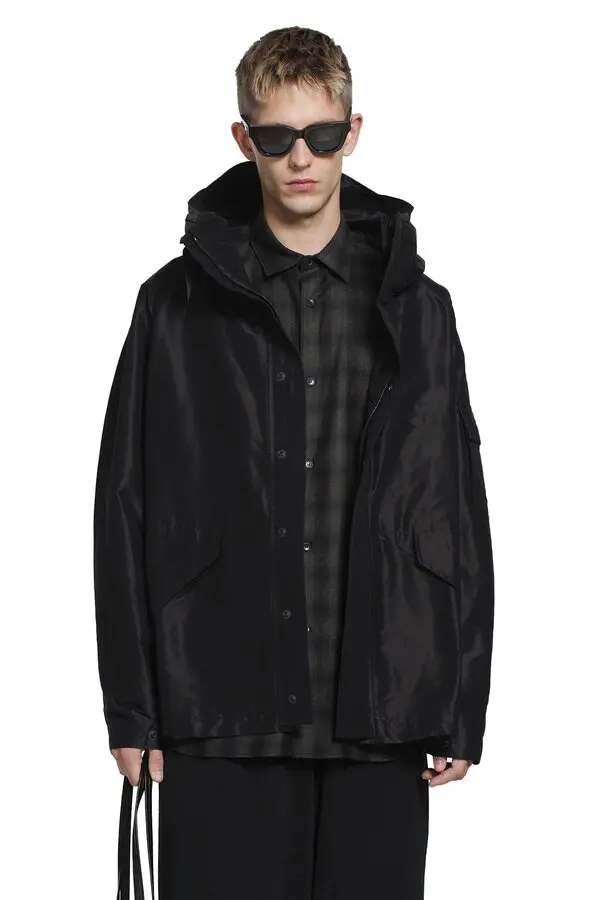 COMOLI Cotton Silk Military Parka
