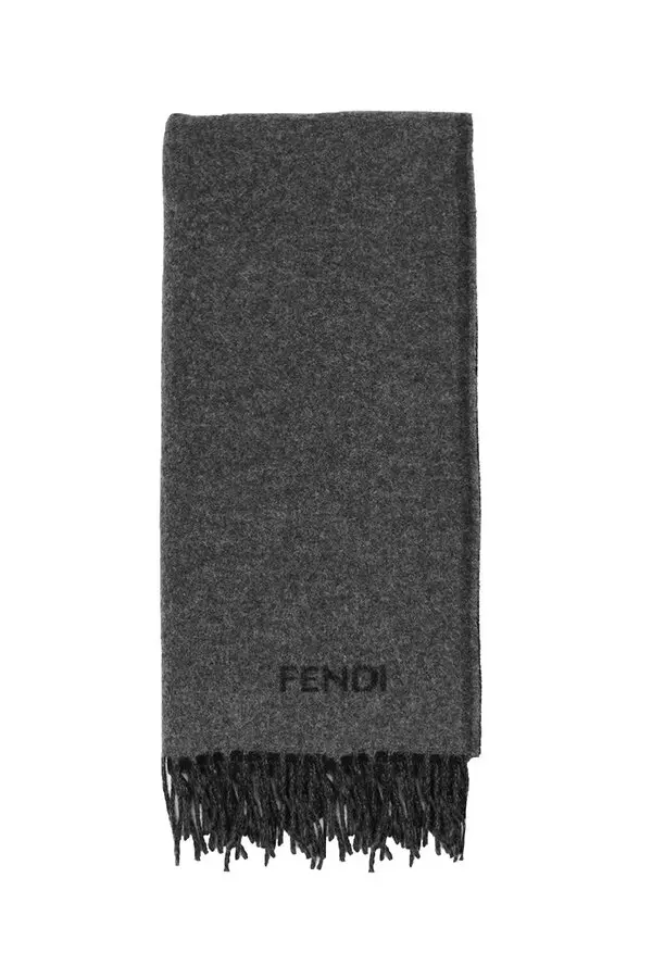 Fendi Cashmere Scarf - Grey