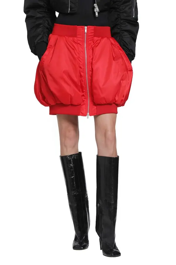 NVL GARDE Bomber Skirt - Red