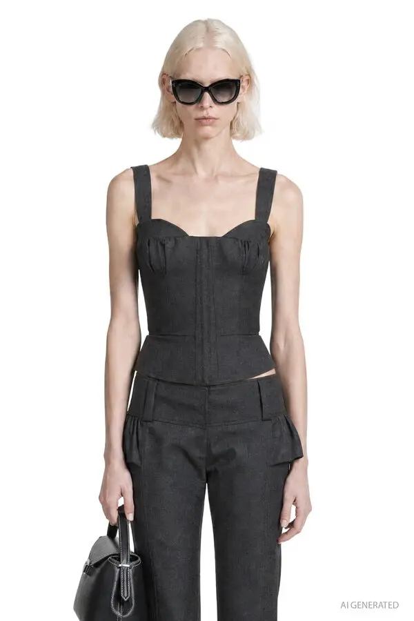 KNWLS Victoria Corset - Grey
