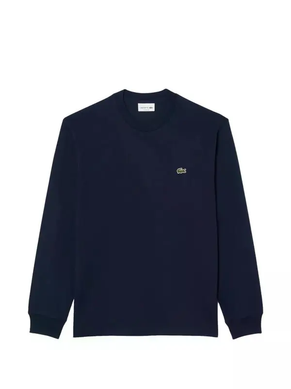 Lacoste Logo-patch Long-sleeve T-shirt - Blue