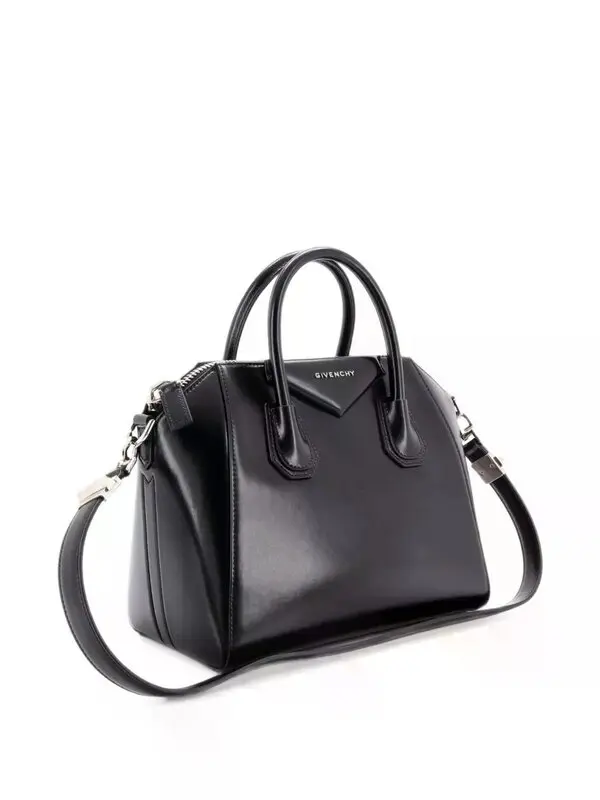 Givenchy Antigona Bag Glazed Leather Small Satchel - Black