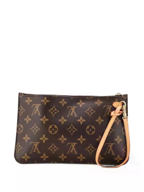 LOUIS VUITTON Neverfull Pochette Monogram Canvas Large Pouch