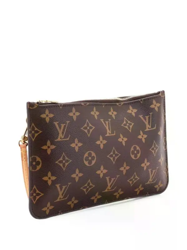 LOUIS VUITTON Neverfull Pochette Monogram Canvas Large Pouch - Brown