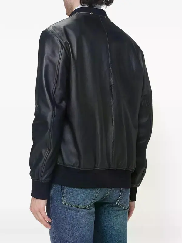 Paul Smith Zip-up Leather Bomber Jacket