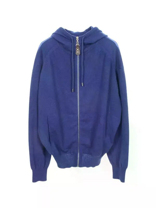 LOUIS VUITTON 2020 Knitted Zip-up Hoodie - Blue