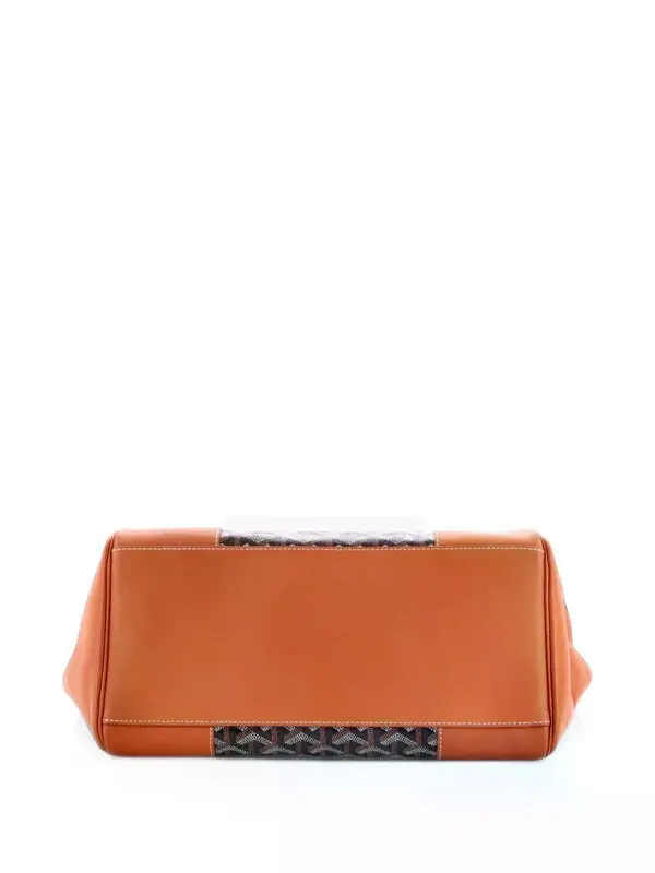 Goyard Saigon Coated Canvas With Leather Tote Bag